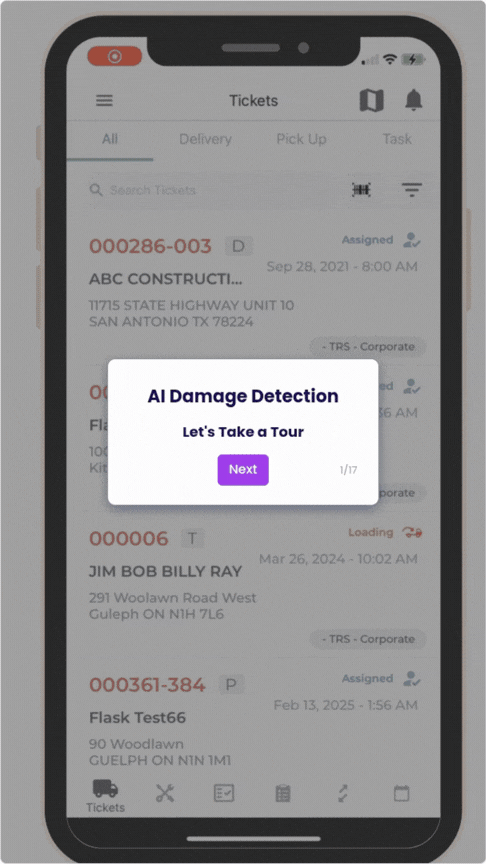 AI Damage Detection - Texada Software | Equipment Growth Platform